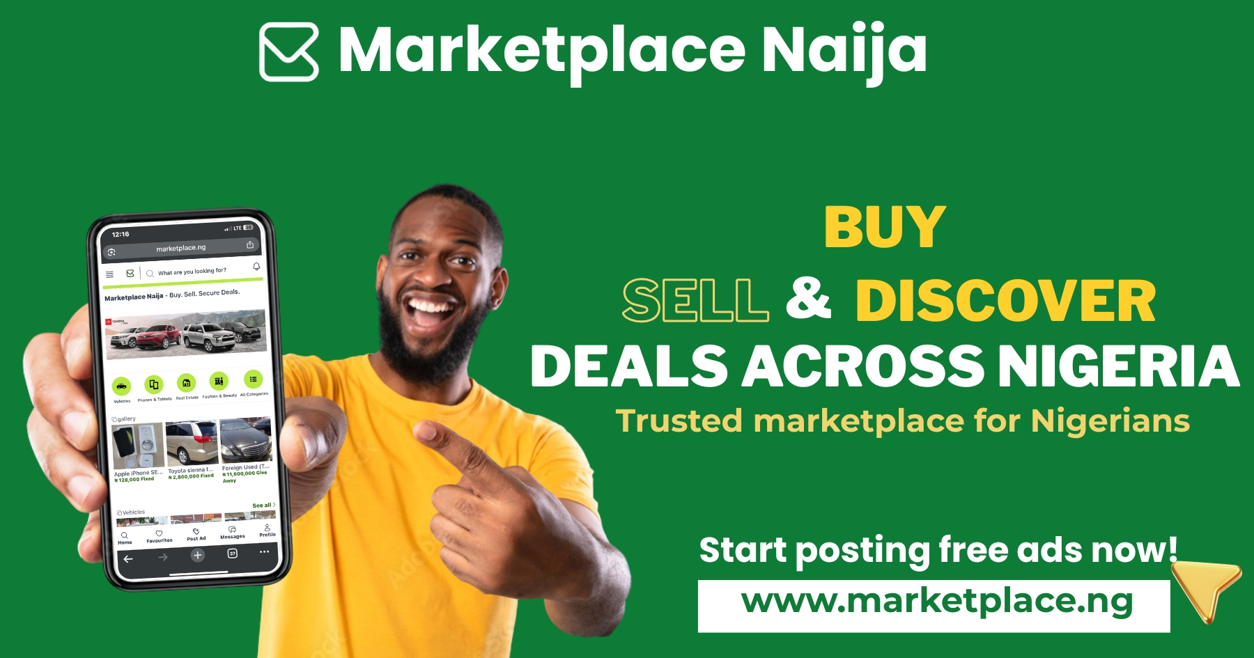 Post Free Ads in Nigeria | Buy & Sell on Marketplace.ng
